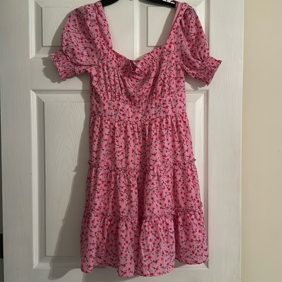 Blu Pepper | Dresses | Blu Pepper Medium Pink Floral Dress Perfect For ...